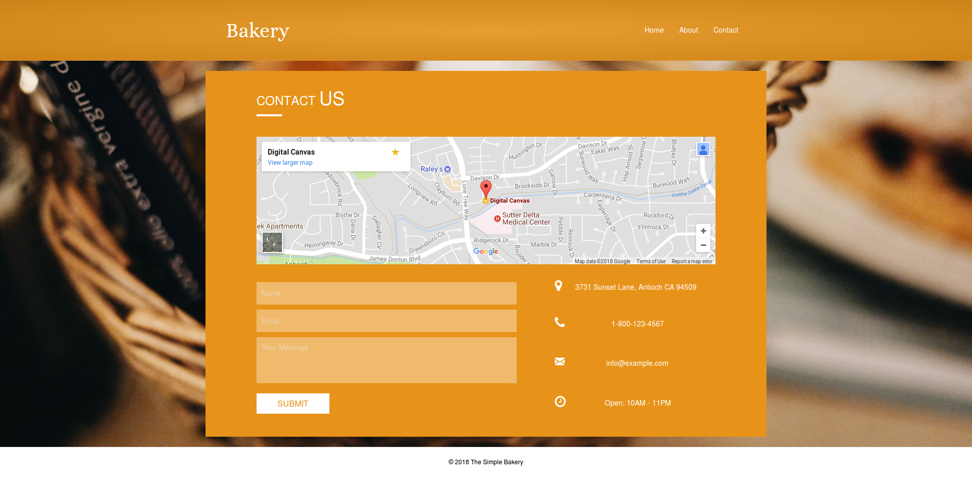 Bakery – Simple Website Design Bakery – Simple Website Design